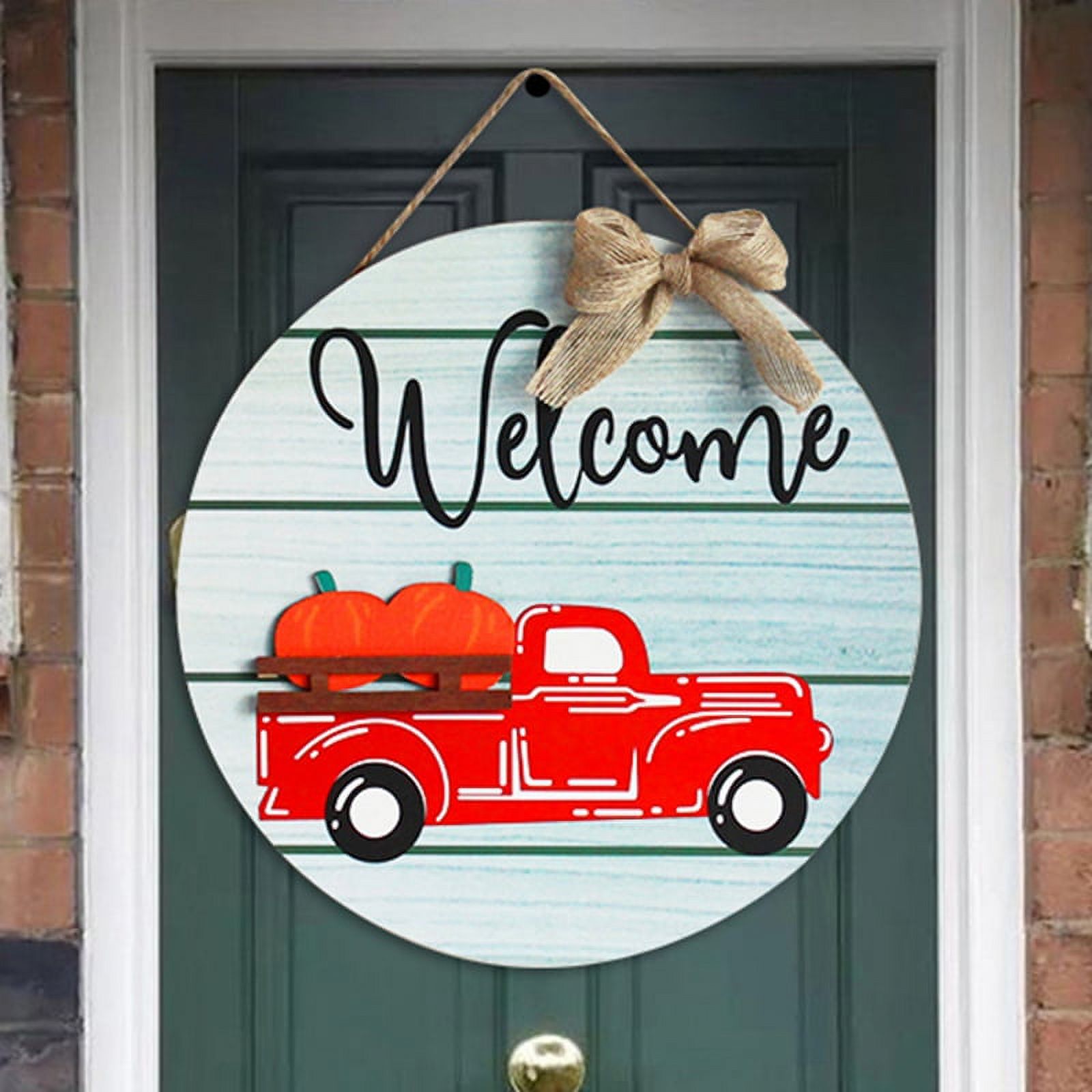 DIY Interchangeable Welcome Sign for Front Door, Seasonal Welcome sign ...