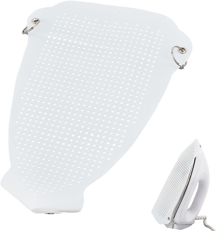 DIY Iron Shoe Cover 6.1x9.3 Inch Plastic Steam Iron Bottom Cover White ...