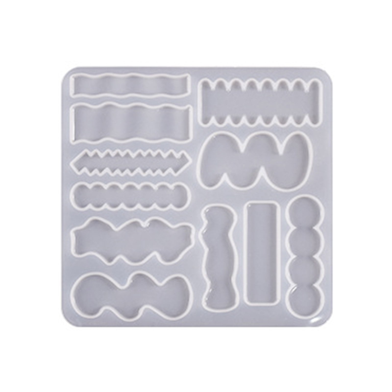 DIY Irregular Shape Hair Clips Casting Moulds Hair Pin Mold Silicone ...