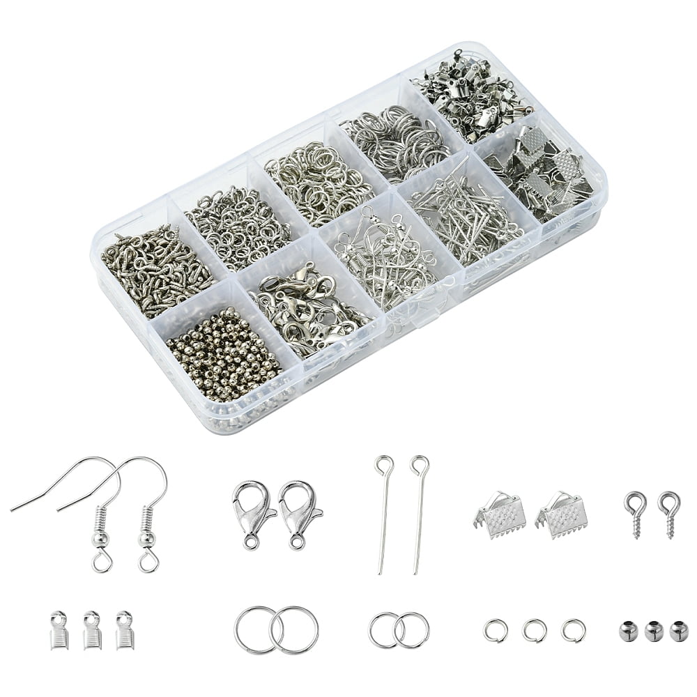 DIY Jewelry Finding Making Kit Including Zinc Alloy Lobster Claw Clasps ...