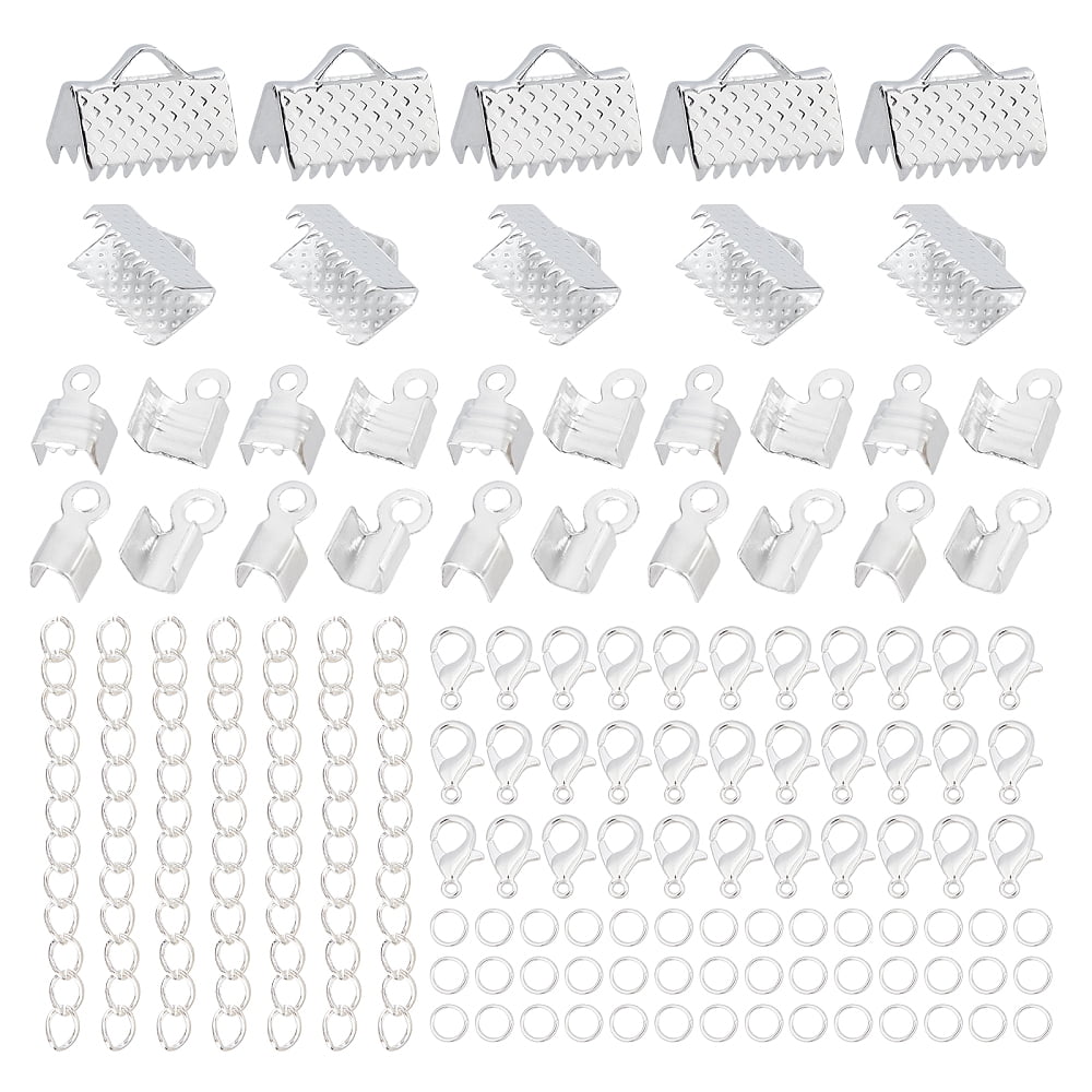 DIY Jewelry Making Findings Kits Including Iron End Chain & Cord Ends ...
