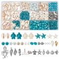 DIY Jewelry Making Kits include Shell Beads & Links Glass Pearl Beads ...