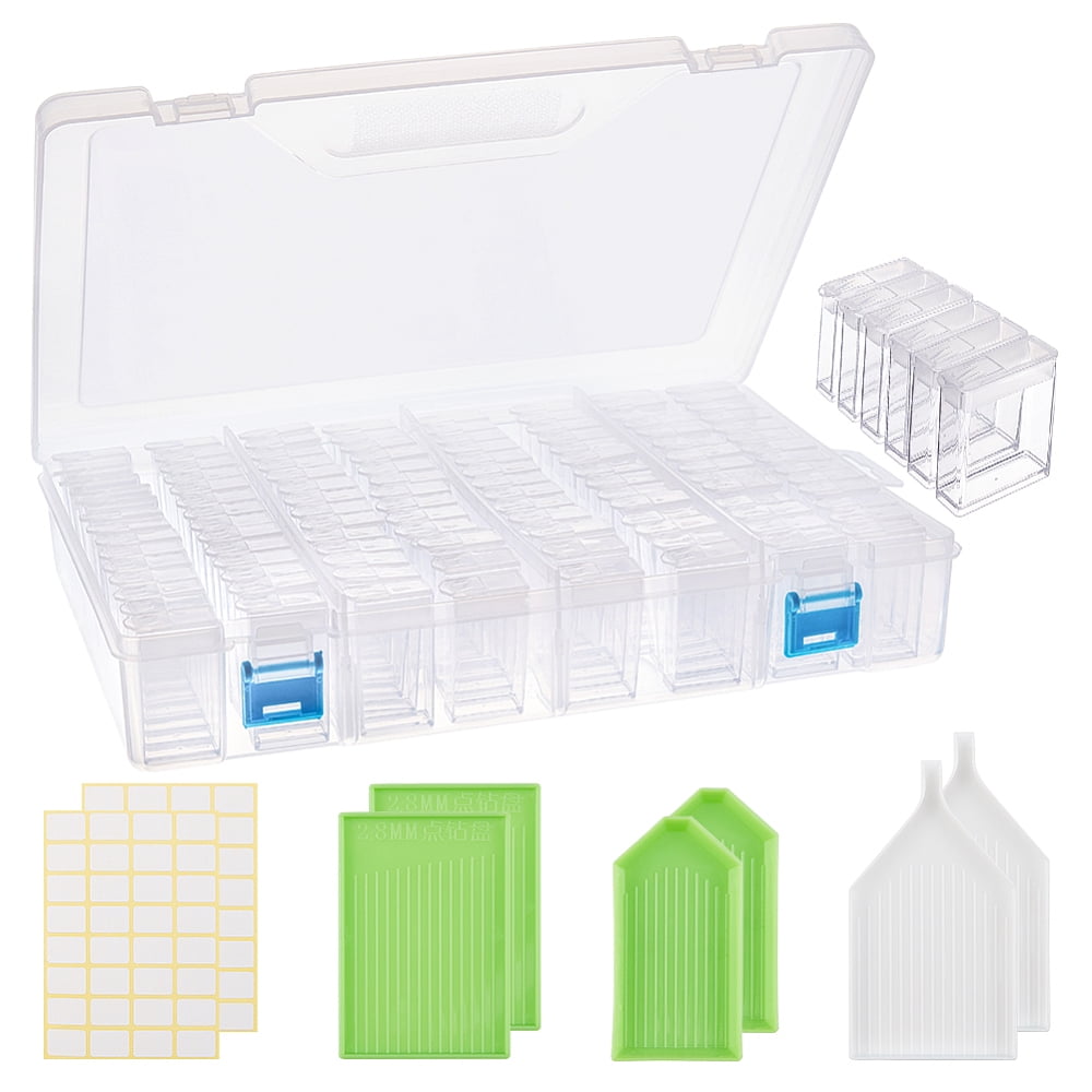 DIY Jewelry Tools with Plastic Bead Storage Containers Label Paster and ...