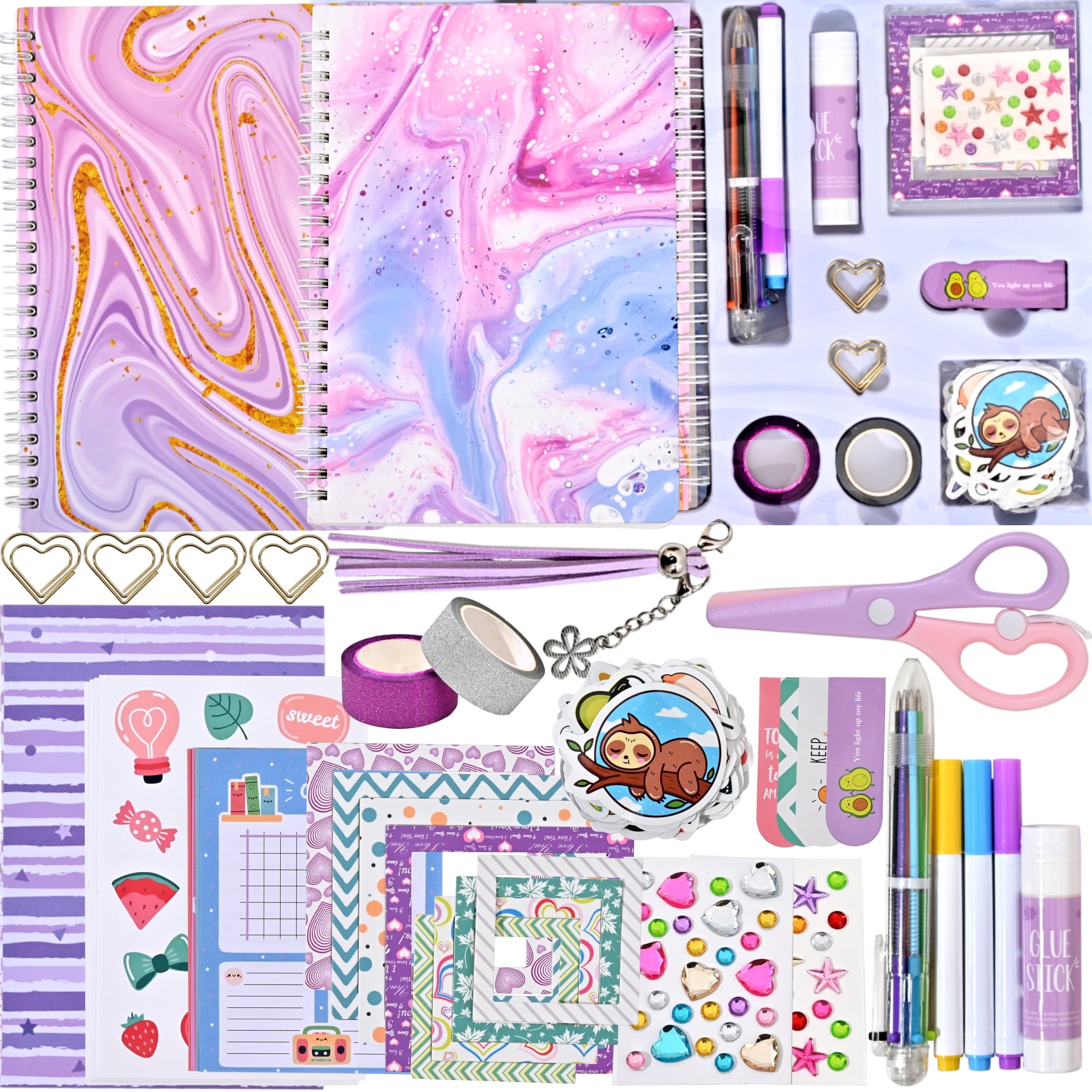 Grils Scrapbook Kits - DIY Journal Set for Tween & Teen Girls, Gifts ...