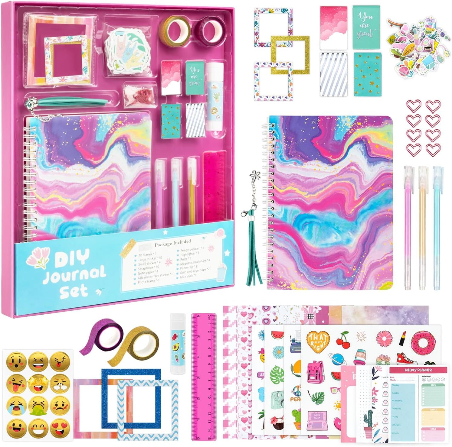 DIY Journal Kit for Girls - DIY Journal Set for Tween & Teen Girls ...