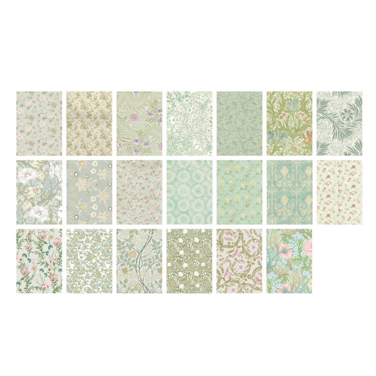 DIY Junk Journal Sticker Decal Paper, 40Pcs Flowers Pattern Scrapbook ...