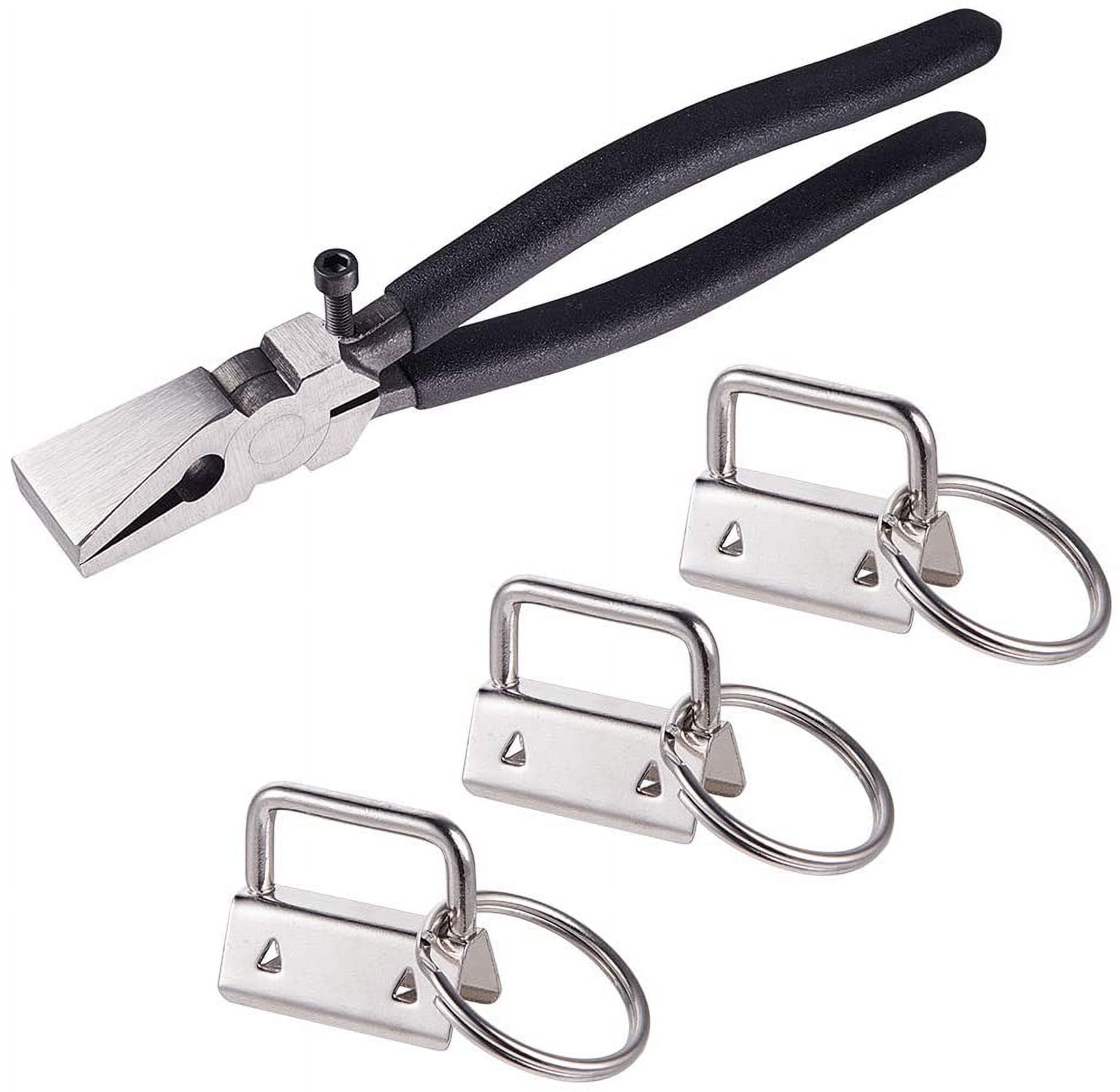 DIY Key Clasp Making - 5pcs Iron Key Clasps Keychain Split Ring with ...