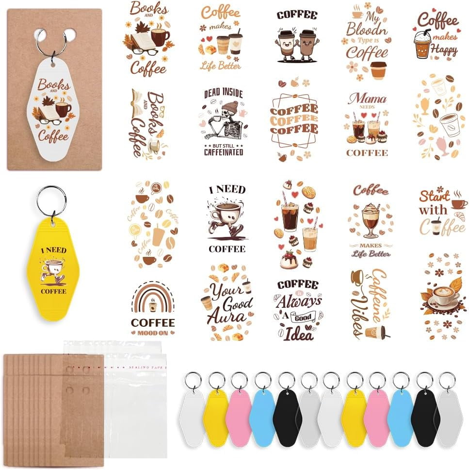 DIY Keychain Making Kits Including Paper Keychain Display Cards OPP ...