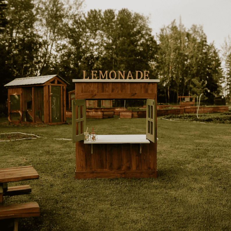 DIY Kids Lemonade Stand Plans - Play Market Booth & Craft Station ...