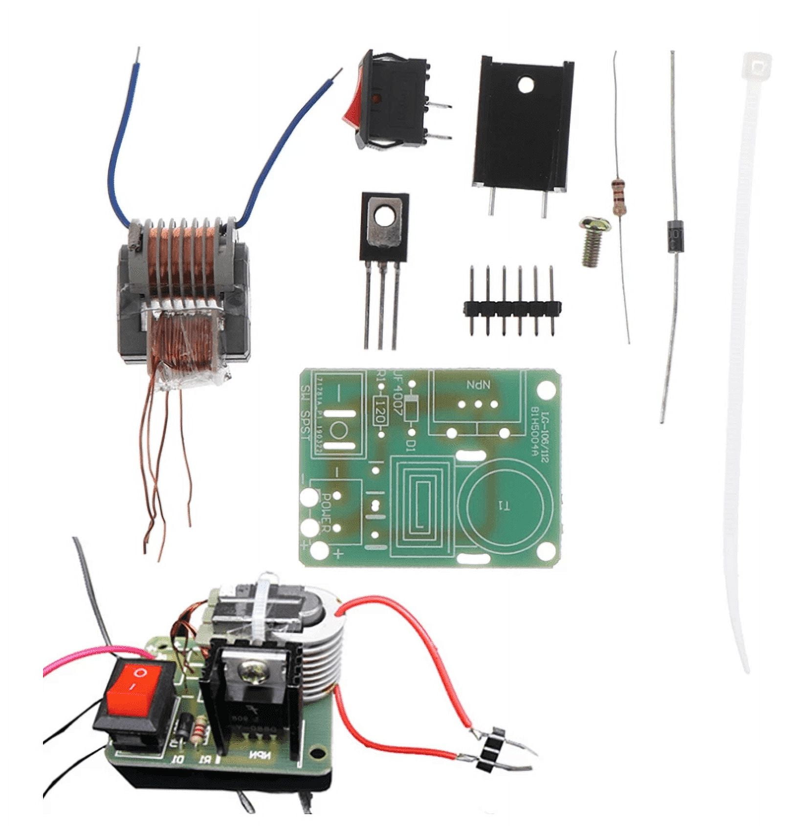 DIY Kit 15KV High Voltage Inverter Generator Spark Arc Ignition Coil ...