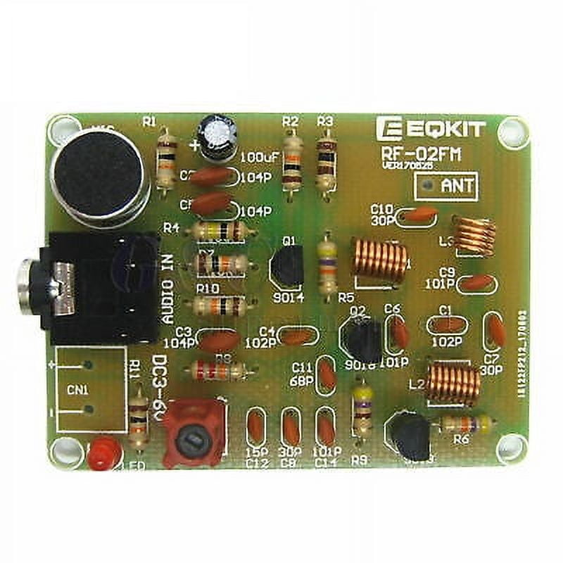 DIY Kit DC 3-6V FM Transmitter Module 88-108MHz FM Wireless Microphone ...