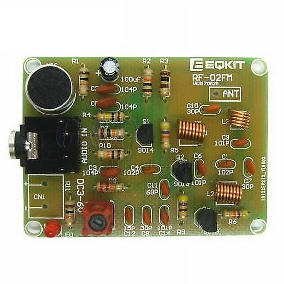 DIY Kit DC 3-6V FM Transmitter Module 88-108MHz FM Wireless Microphone ...