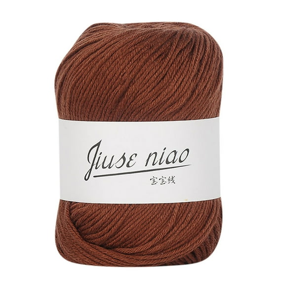 DIY Knitting Kit,1PC 50g Chunky Colorful Hand Knitting Baby Milk Cotton Crochet Knitwear Wool G ...