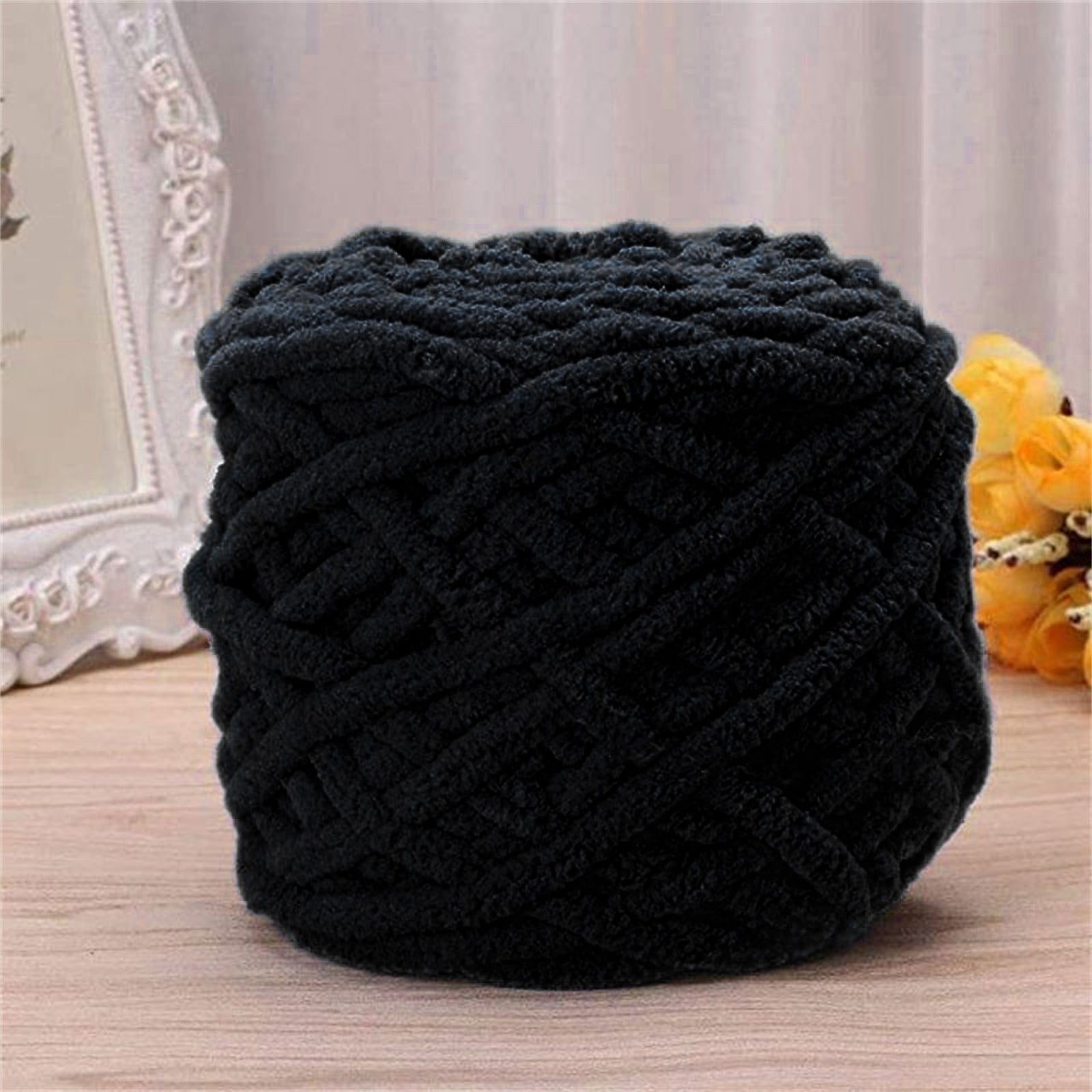 DIY Knitting Kit,Chunky Knit Yarn Soft Velvet Yarn Crochet Knitting ...