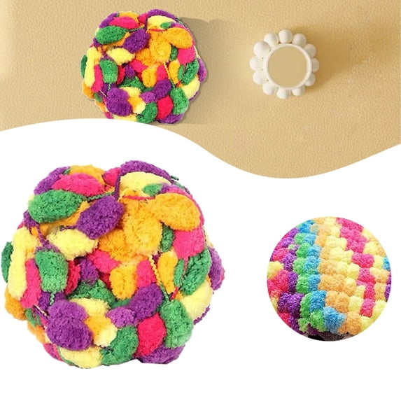 DIY Knitting Kit,Skein Color Chunky Yarn Pomp A Doodle Yarn Pom Yarn ...