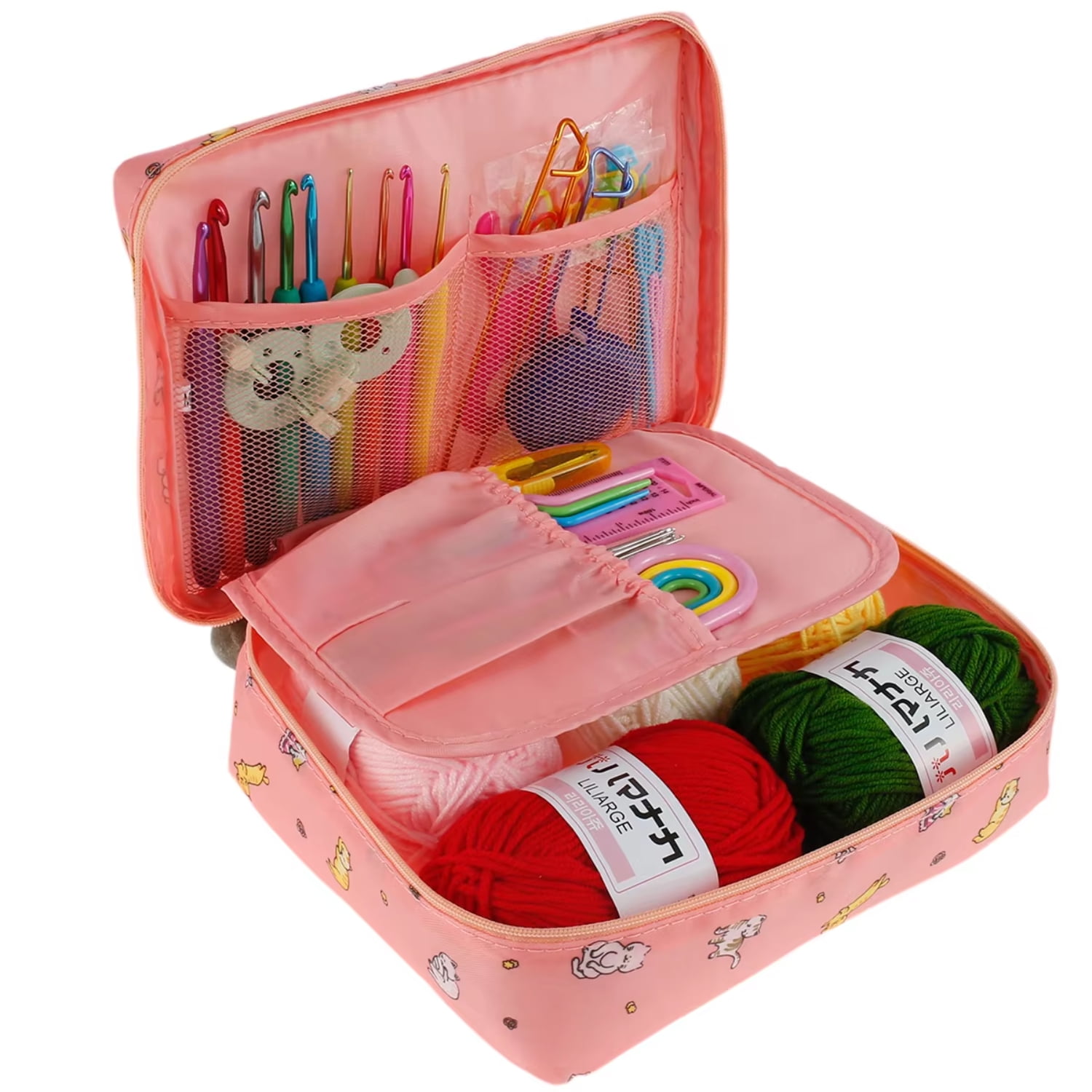 DIY Knitting Starter Kit - Complete Crochet Hook Set with Weaving ...