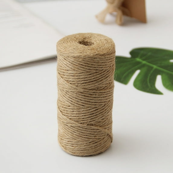 DIY Knitting Supplies,100m Natural Jute Brown Rope For Gift Wrapping ...