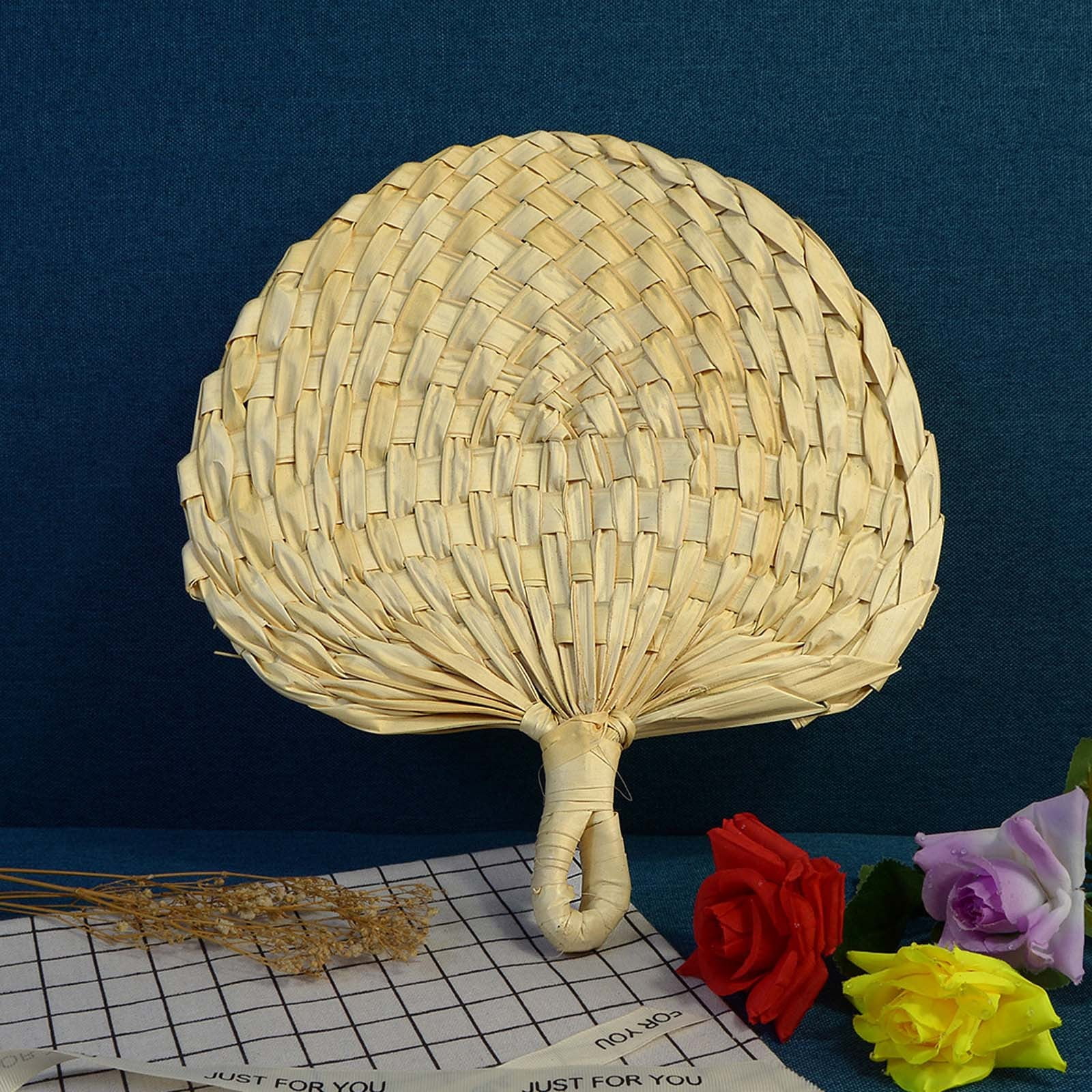 DIY Knitting Supplies Handheld Weaving Fan Handmade Multifunctional For ...