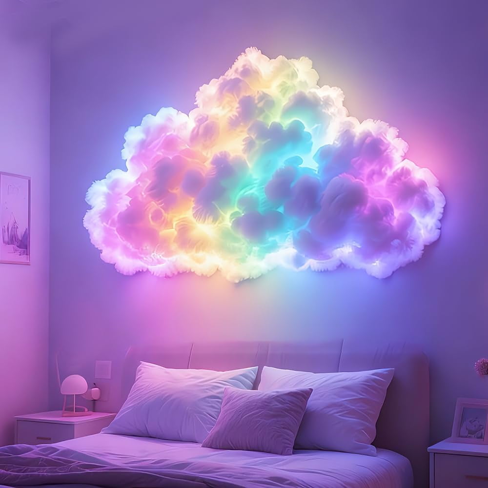 DIY LED Clouds for Ceiling, Music-Sync Color, Changing Cloud Ceiling ...