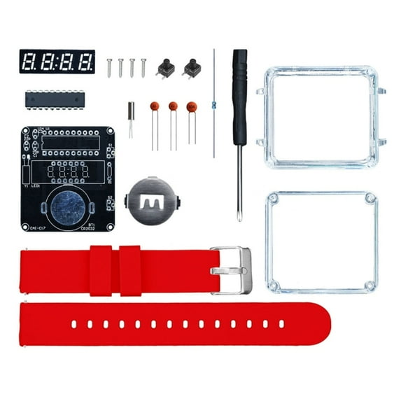 DIY LED Digital Clock Kit With Display Strap Components For ...
