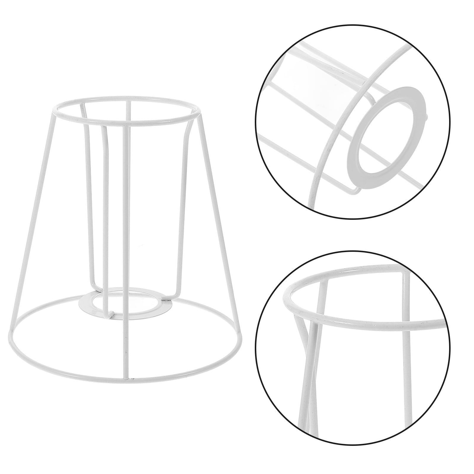 DIY Lampshade Frame Metal Wire Lampshade Frame Desk Light Bulb Cage ...