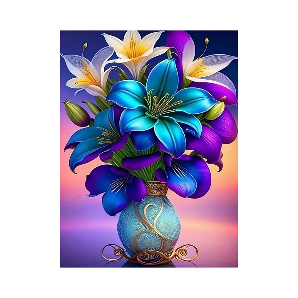 DIY Landscape Fantasy Flower Sticker Set - Canvas Material - 12*16 Inch - Walmart.com