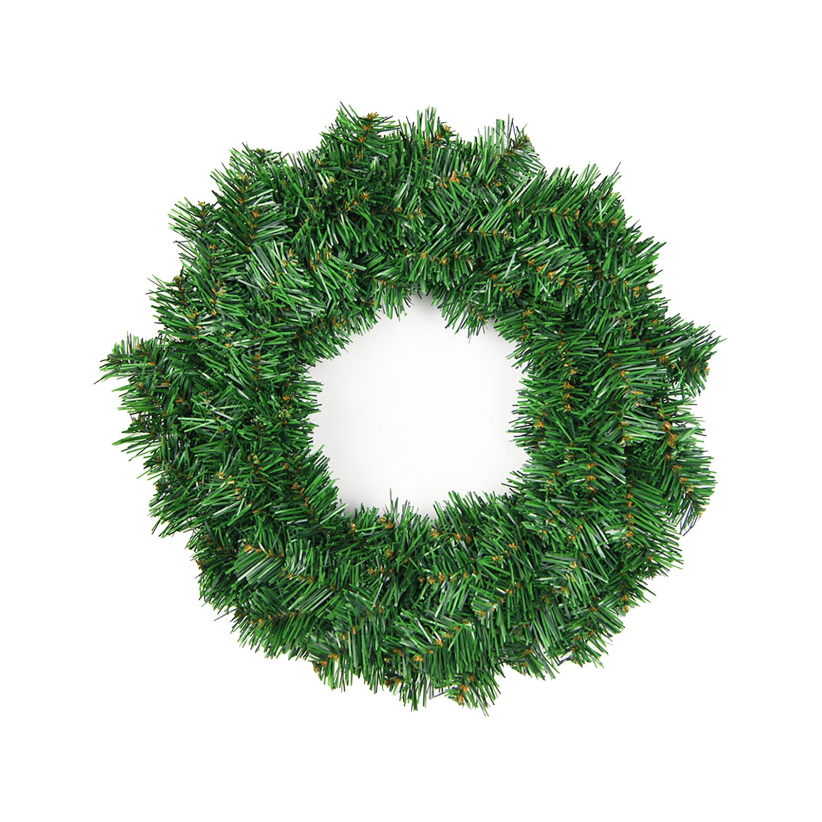 DIY Large Green Wreath Grass Plastic Artificial Christmas Wreaths Faux ...