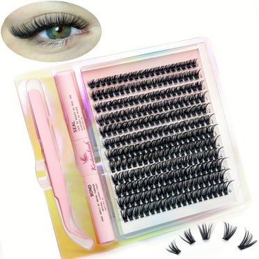 Aliver Single Lashes Eyelash Clusters 240 Pcs Individual Lashes 9-16 mm ...