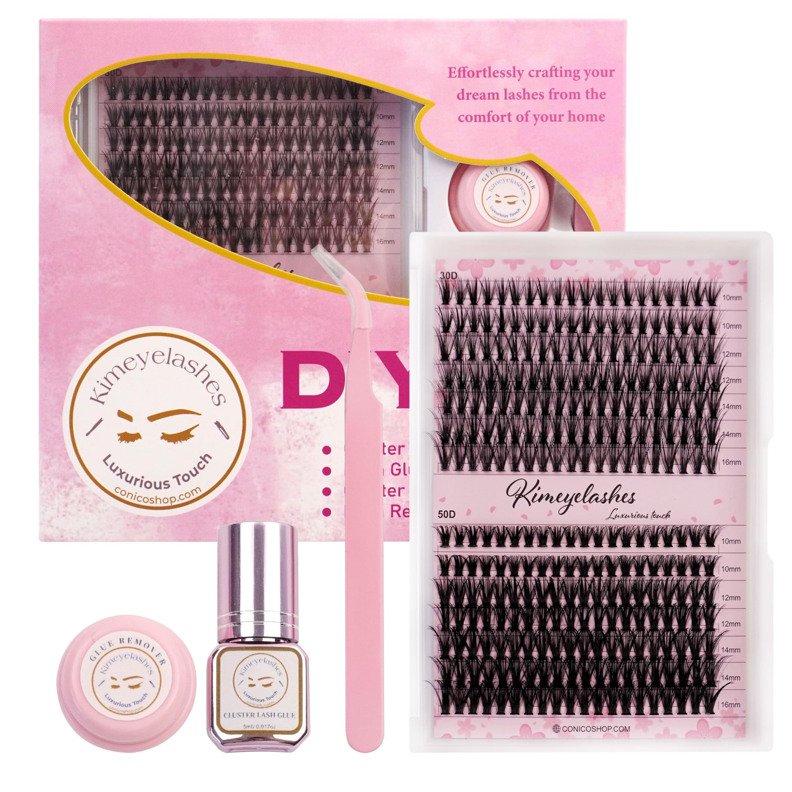 DIY Lash Extensions Kit For Beginner Mixed Length Affordable Eyelash ...