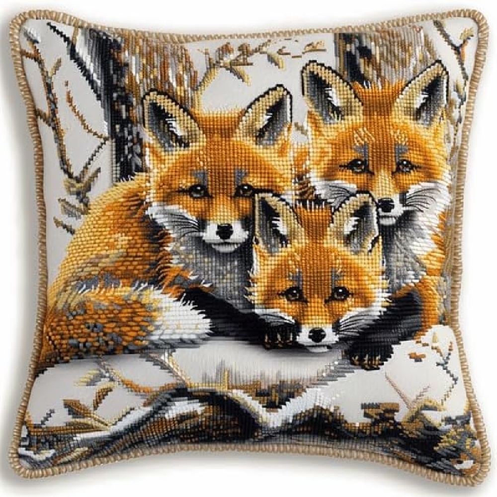 DIY Latch Hook Pillow Kit Crochet Kits Handmade Pillowcase Latch Hook ...