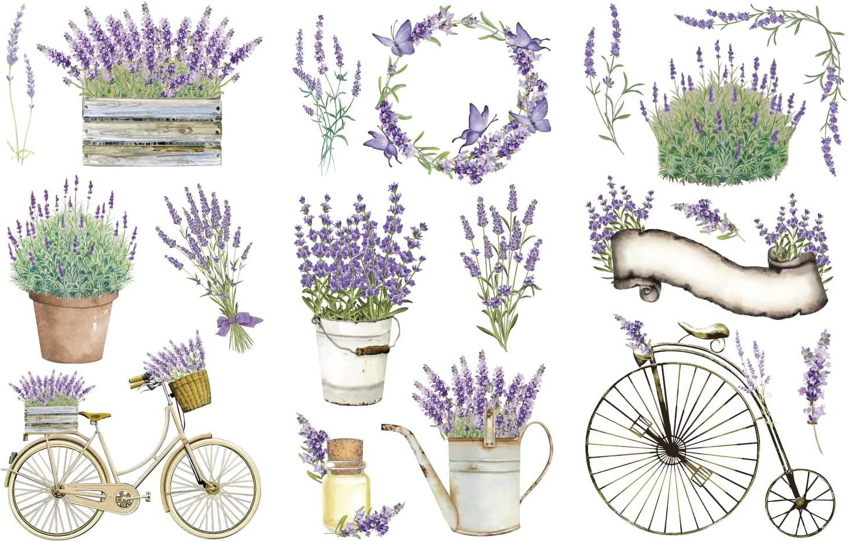 DIY Lavender Theme Decor Transfers 6x12 inch Furniture Transfer ...