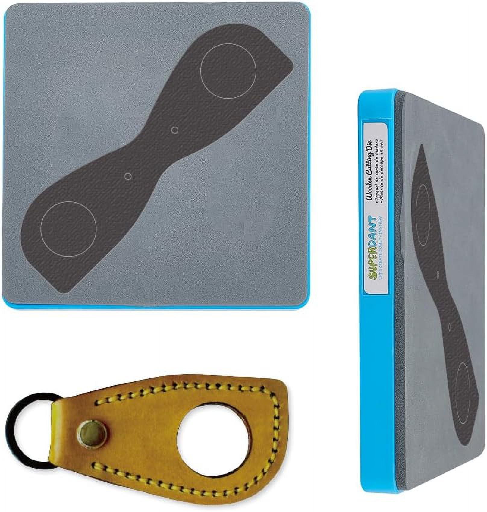 DIY Leather Keychain Cutting Dies Key Fob Leather Handheld Key Ring ...