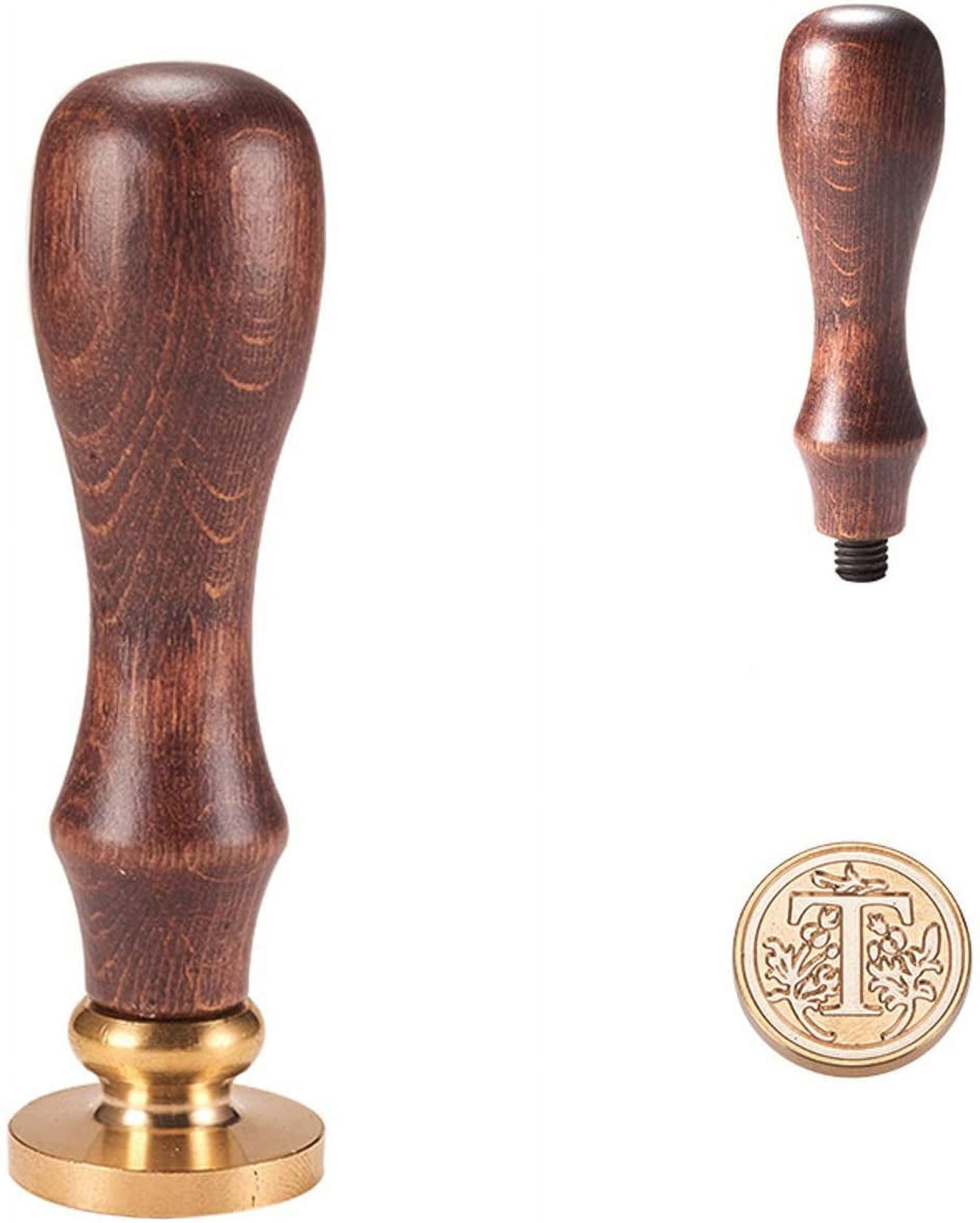 DIY Letter T Wax Seal Stamp Alphabet Initial Sealing Wax Stamps with ...