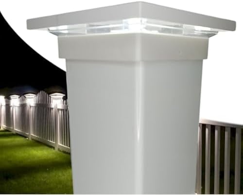 DIY Line LED Lighted Post Cap for 4x4 Deck/Fence Posts. Wired 12volt ...
