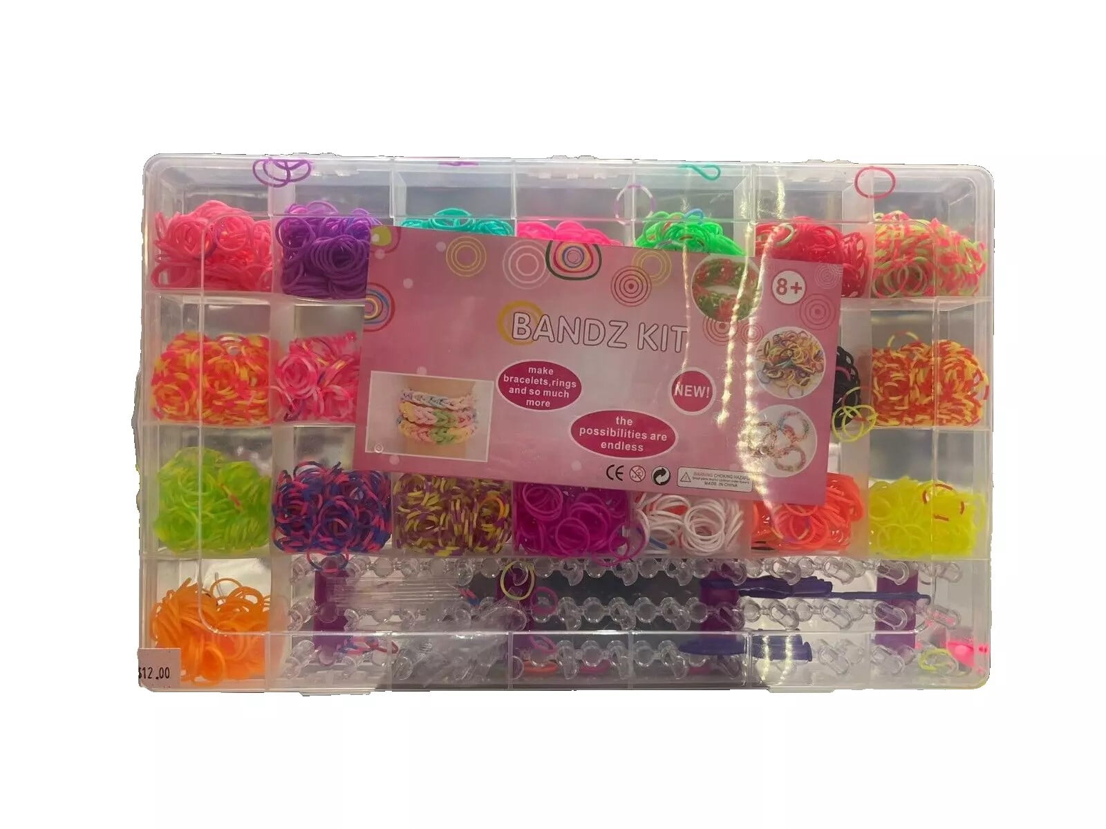 DIY Loom Bands Kit Bracelet for Girls and Boys - Colorful Craft Set ...