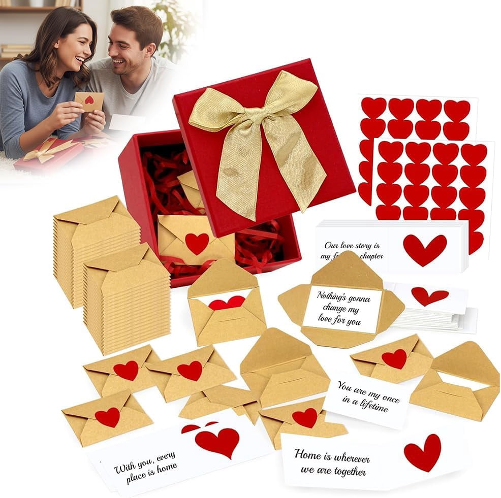 DIY Love Notes Box - Mini Blank Cards, 2026 Upgraded DIY Love Notes Box ...