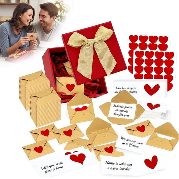 DIY Love Notes Box - Mini Blank Cards, 2026 Upgraded DIY Love Notes Box ...