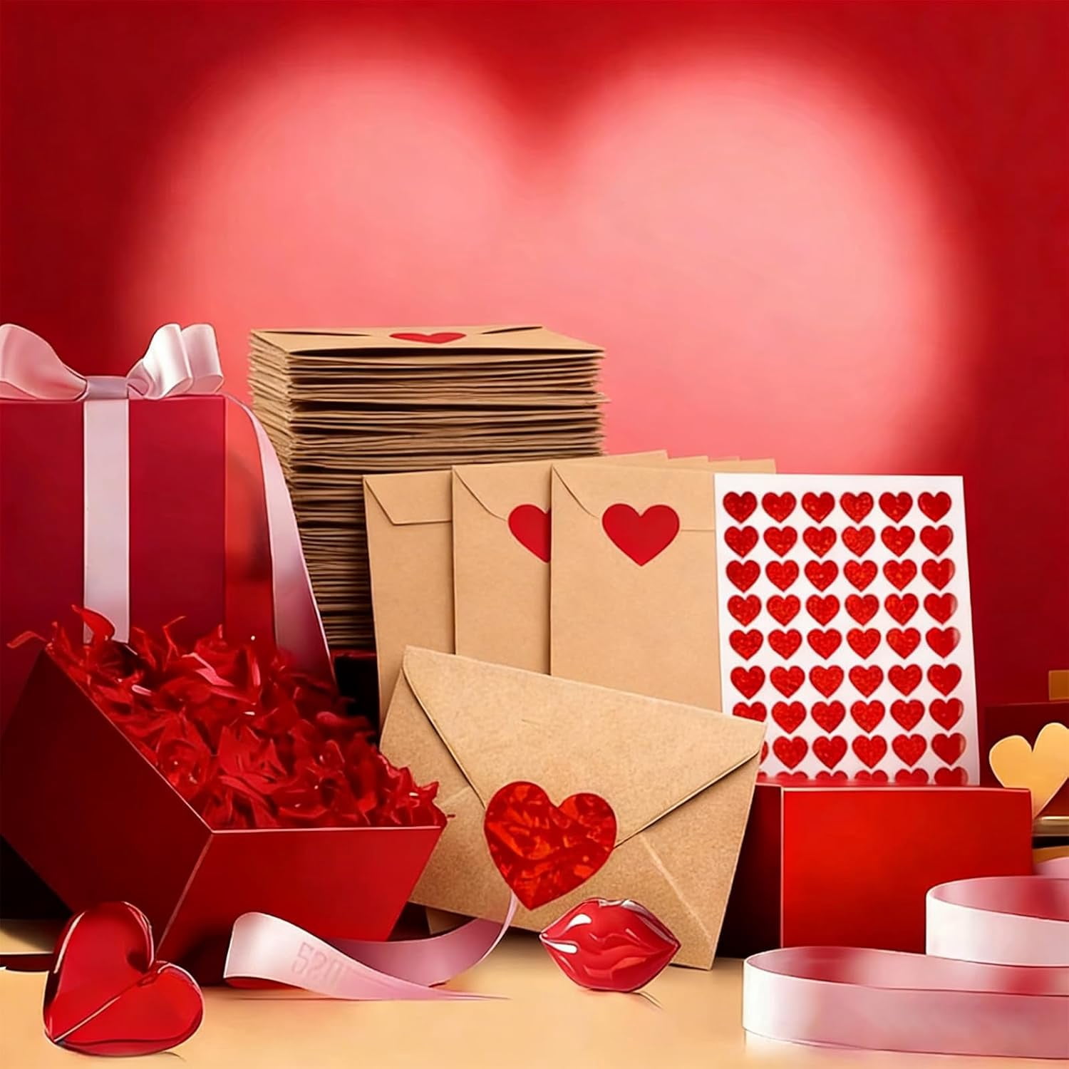 DIY Love Notes Box, Mini Envelopes with Blank Cards, Mini Love Notes ...