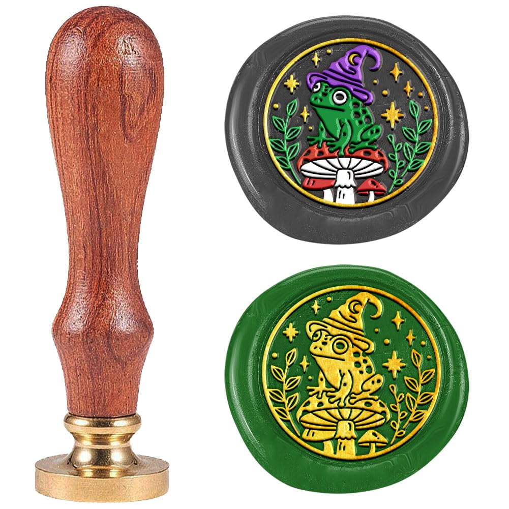 DIY Magic Frog Wax Seal Stamp Removable 1" Brass Sealing Wax Stamp Head ...