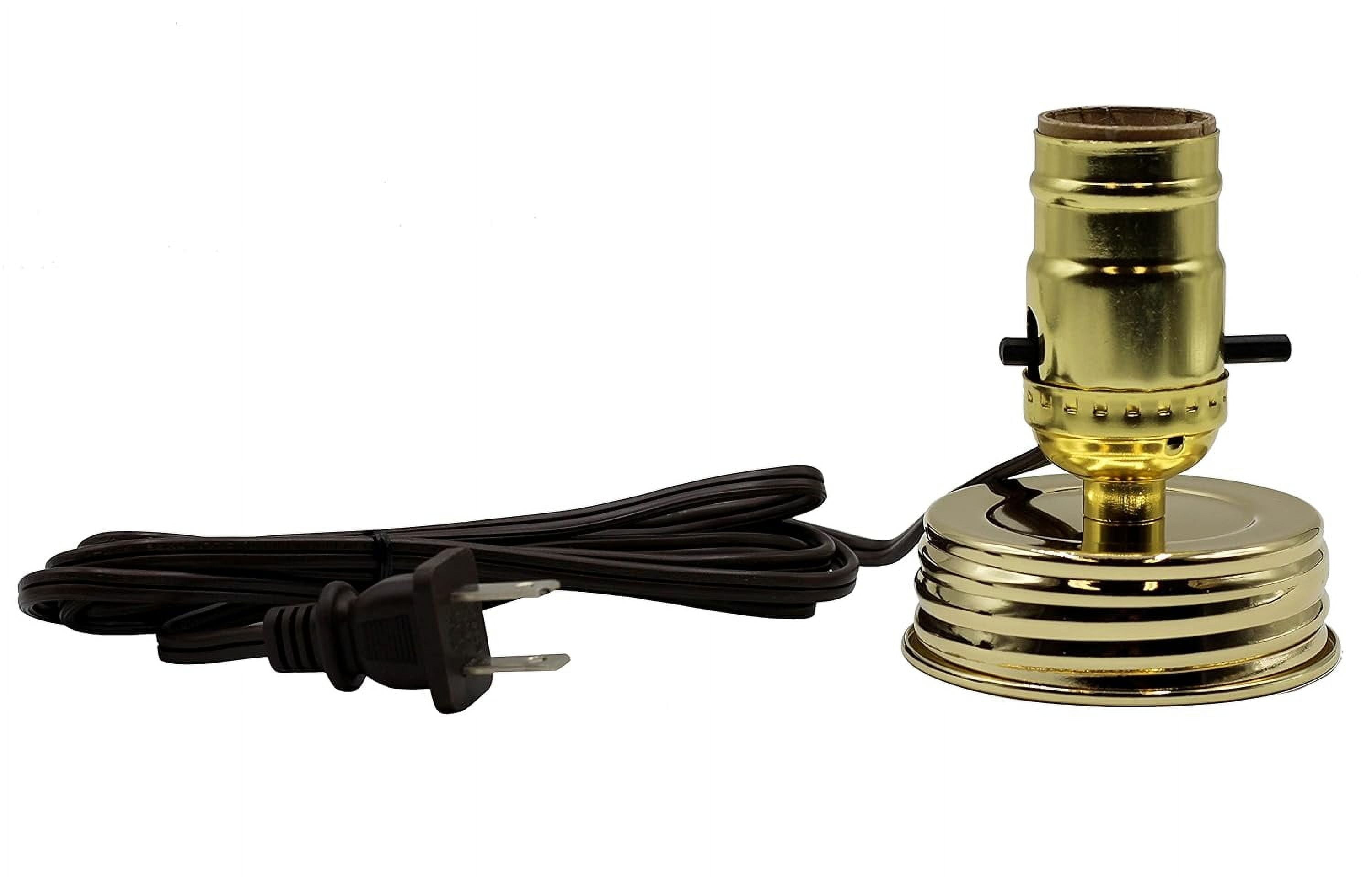 DIY Mason Canning Fruit Jar Lamp Making Kit is Pre-Wired and Easy to ...