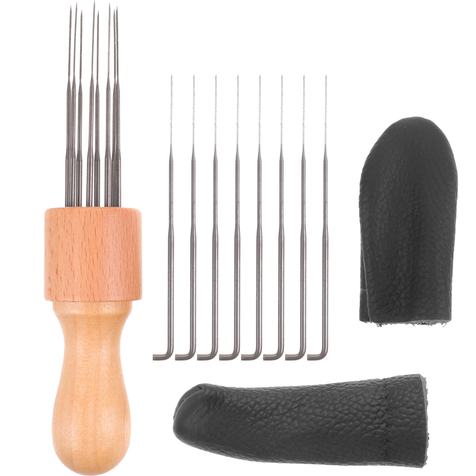 DIY Material Kit Needle Felting Finger Protector Dread Crochet Lancet ...