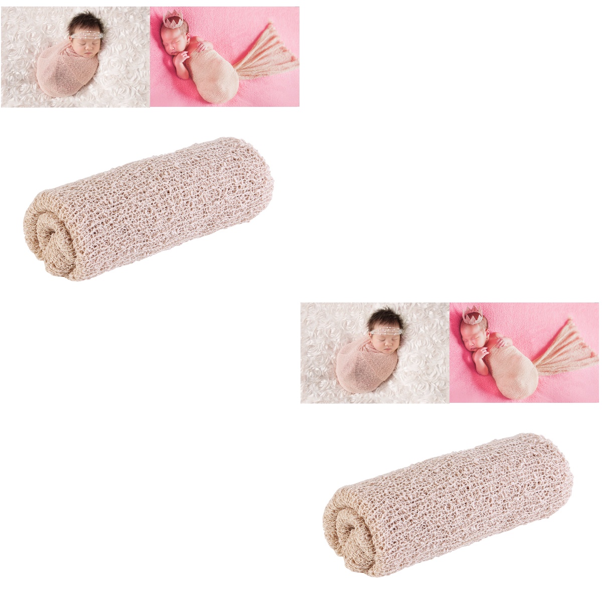 DIY Maternity Props Newborn Wraps Photoshoot Baby Accessories Wrapped ...