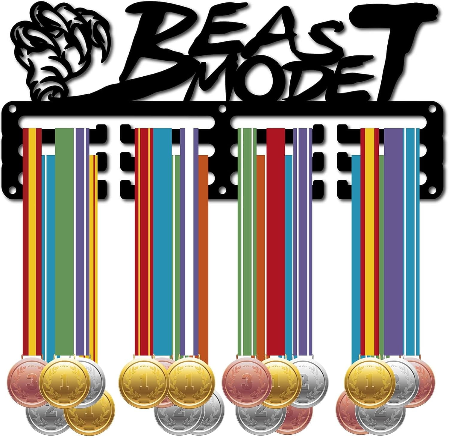 DIY Medal Holder Medal Hanger Display Rack Sports Metal Hanging Awards ...