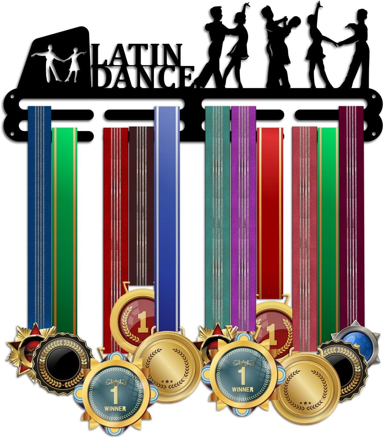 DIY Medal Holder Latin Medal Hanger Display 3 Lines Medal Hanger Sport ...