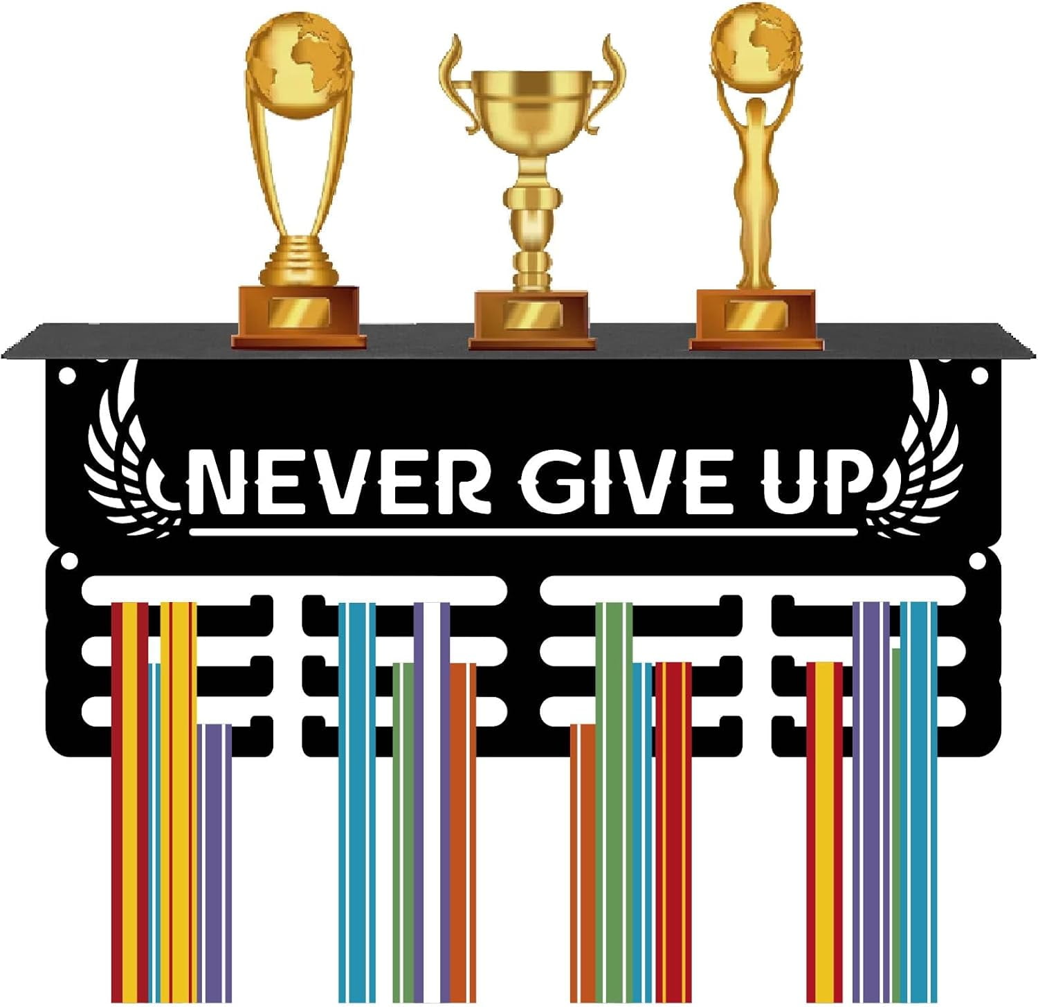 DIY Medal Holder Trophy Shelf Medal Hanger Display Hanging Awards With ...