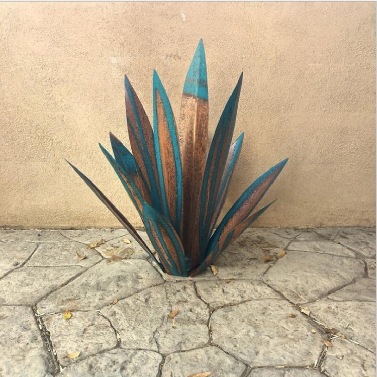 DIY Metal Art 9 Leaves Tequila Rustic Sculpture Rust Garden Yard Art ...
