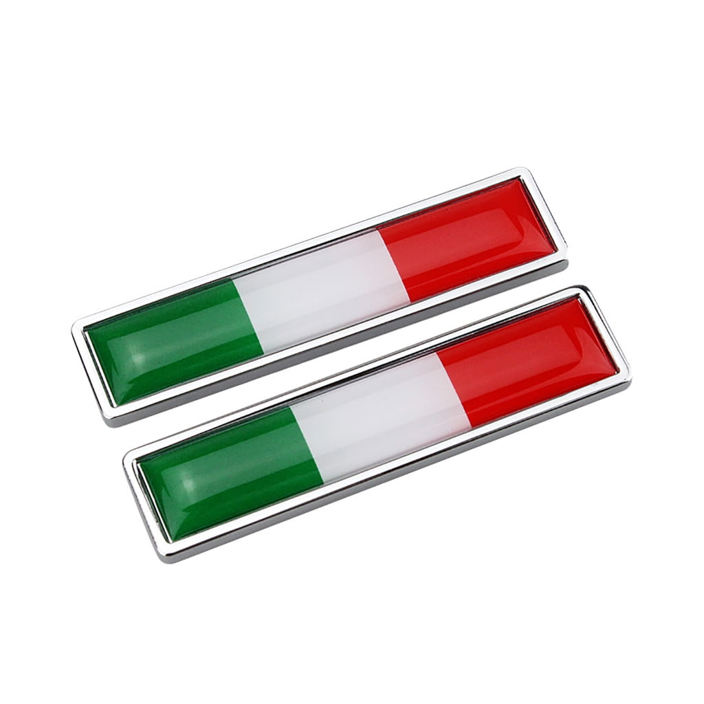 DIY Metal Car Sticker - Italy National Flag Emblem - Walmart.com
