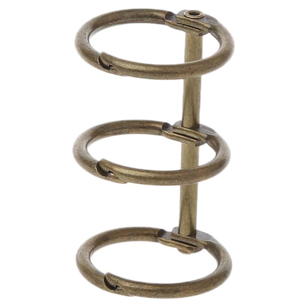 DIY Metal Clip 3 Holes Ring for Notebook Loose Leaf Diary Photo Album ...