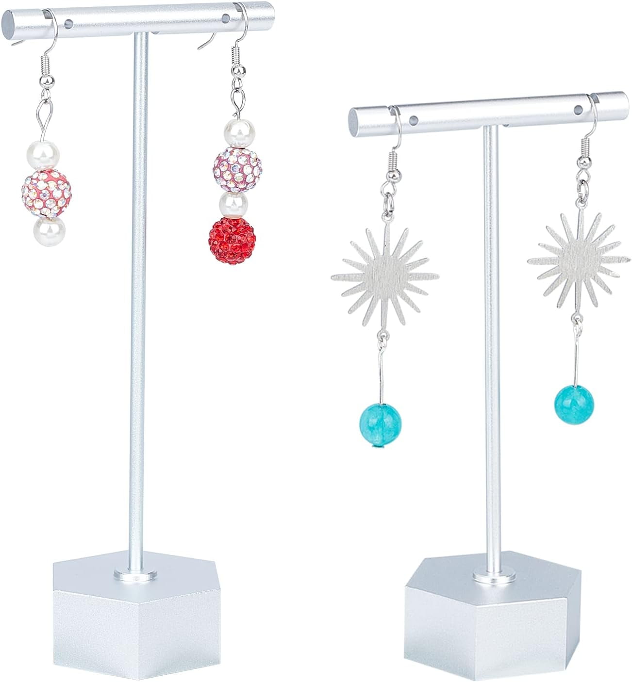 DIY Metal Earring Holder 2 Size T Shape Earring Display Stand Iron ...