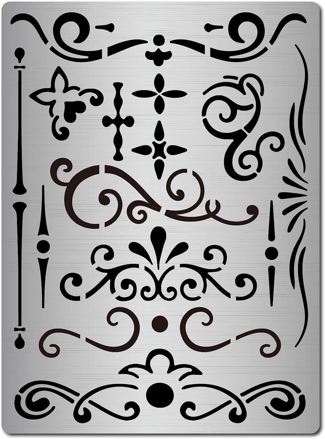 DIY Metal Flowers and Vines Stencil Templates Stainless Steel Leaf ...